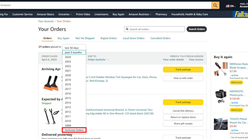 How to find archived orders on Amazon - Android Authority