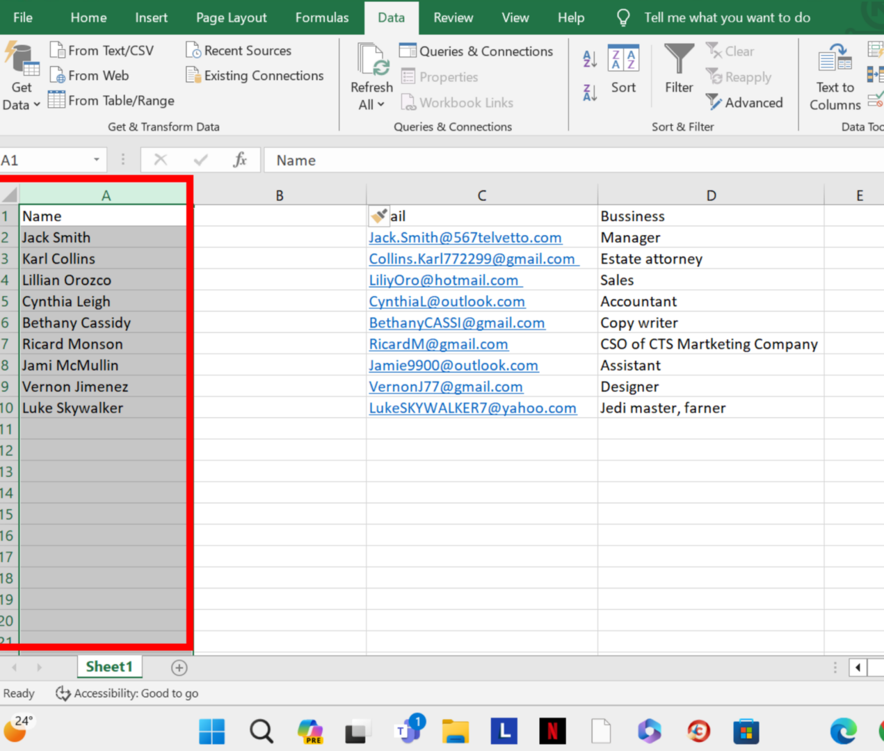 How to separate first and last name in Excel - Android Authority