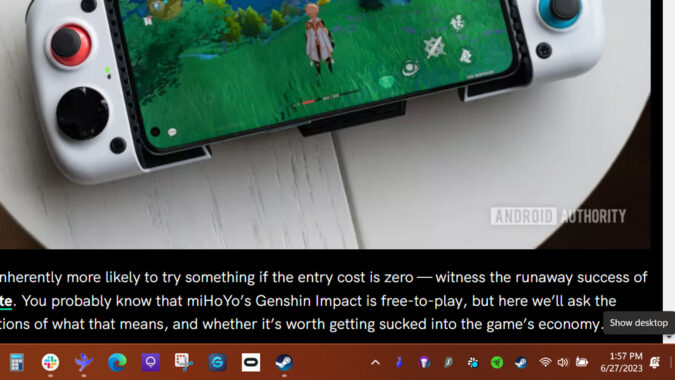 How to quickly show the desktop on Windows 11 - Android Authority