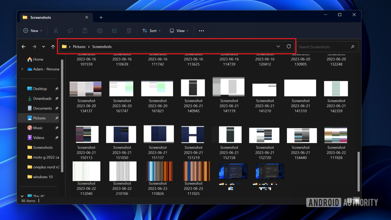 Where Are Screenshots Saved On Windows Android Authority Where Are Screenshots Saved On Windows Android Authority