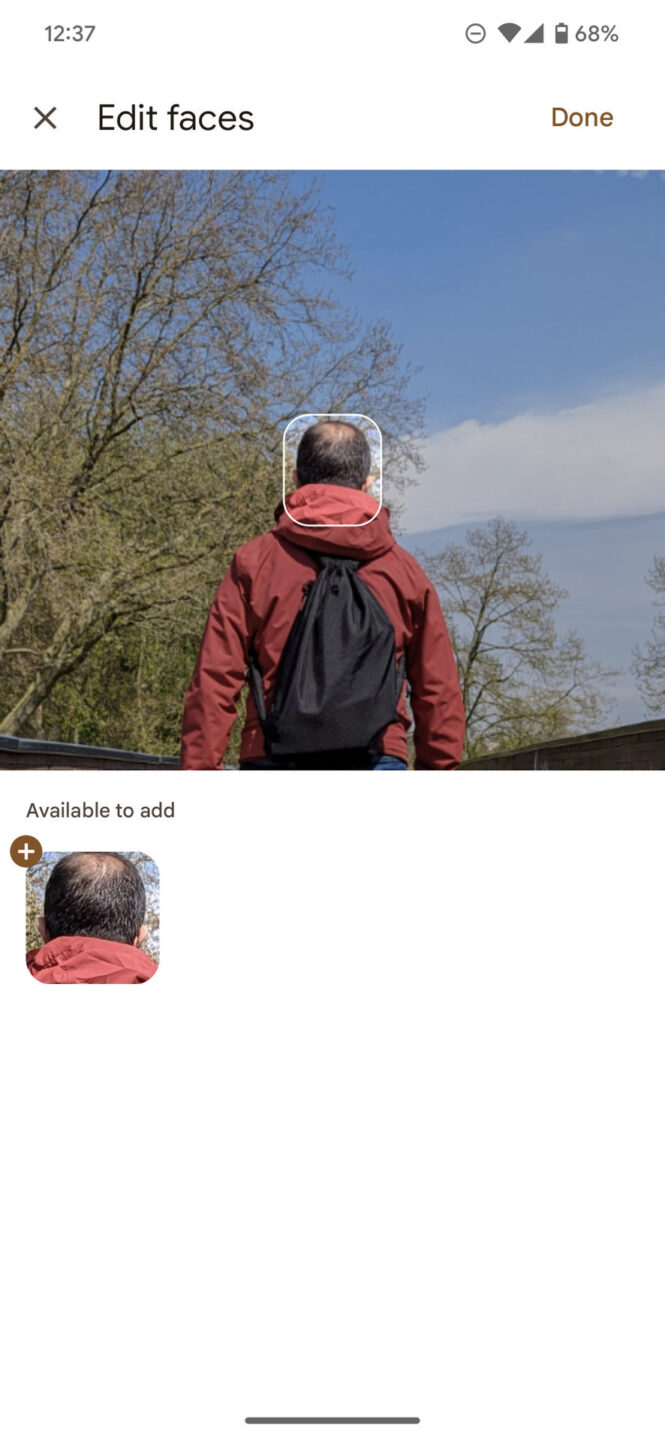 Google Photos now does facial recognition on people from behind