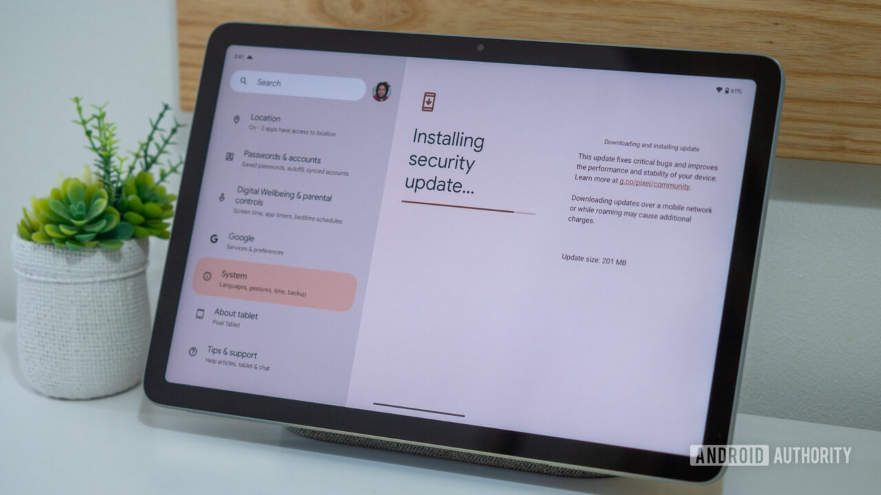 Google Pixel Tablet update: Why you should install the day one update