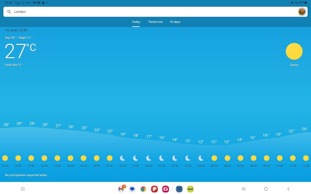 The Pixel Tablet's new Google Weather app is gorgeous