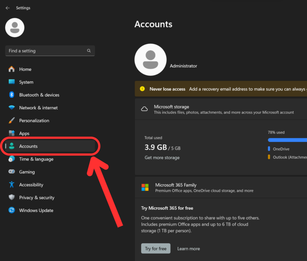 How to remove and delete a Microsoft account from Windows 11