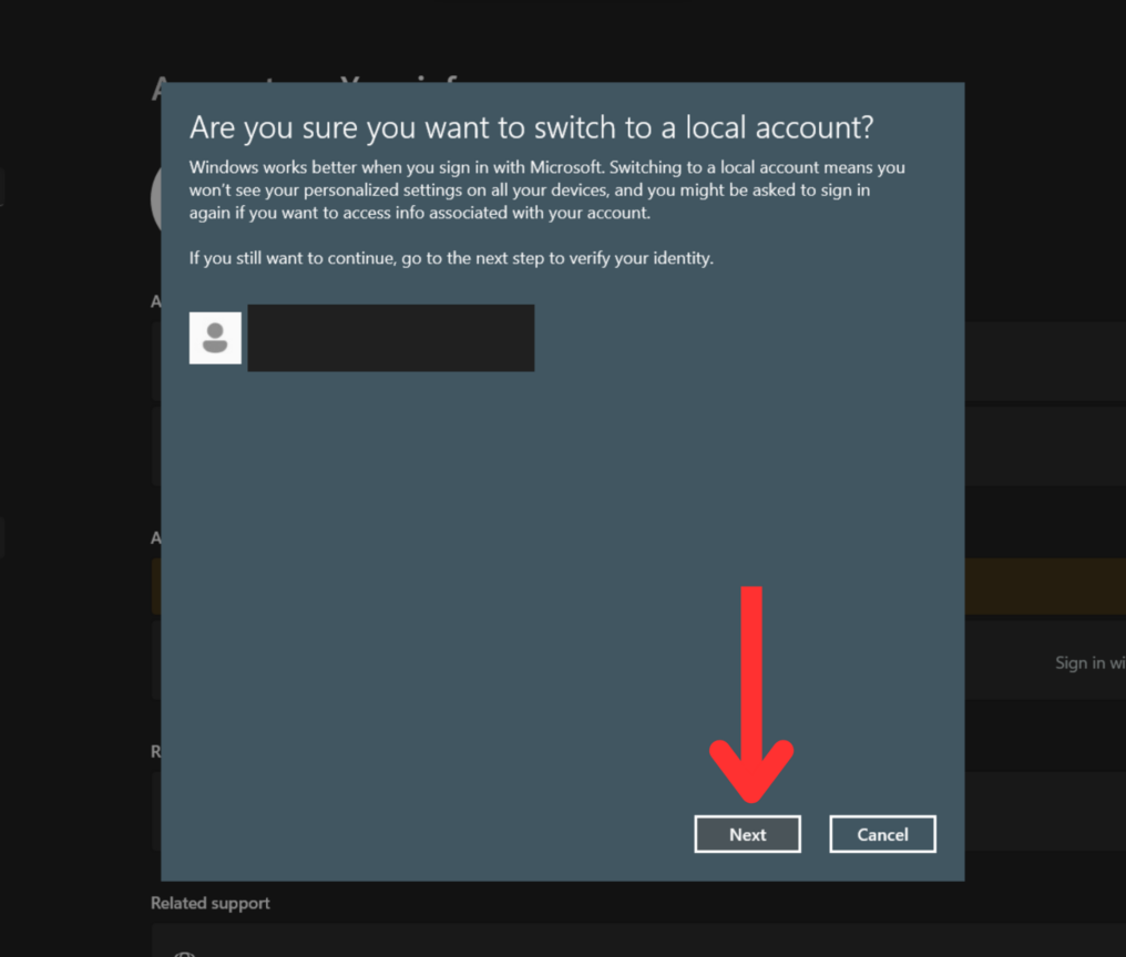 How to remove and delete a Microsoft account from Windows 11