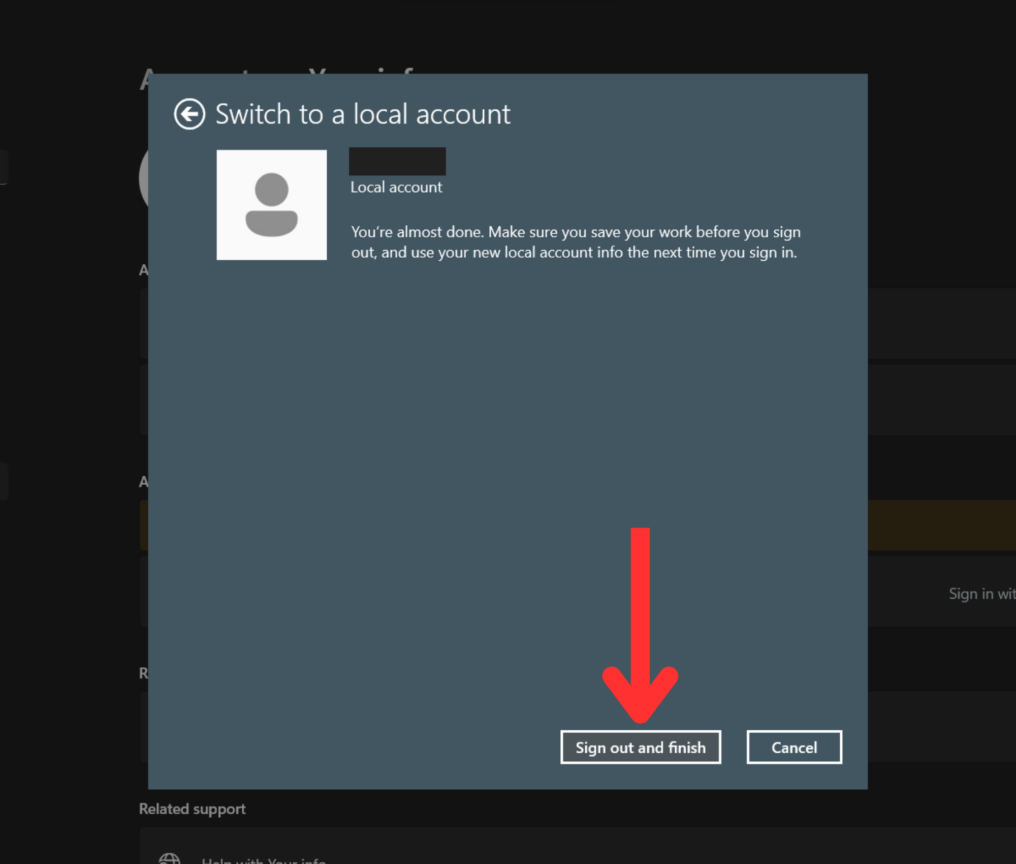 How to remove and delete a Microsoft account from Windows 11