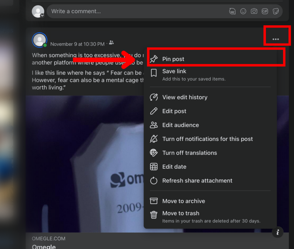 How to pin a post on Facebook and why you'd want to - Android Authority