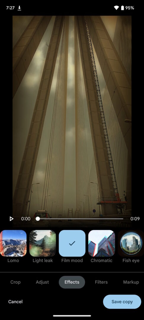 Google Photos adds new video effects for Pixels and Google One subscribers