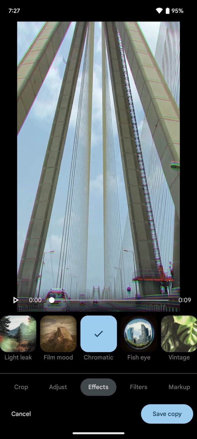 Google Photos adds new video effects for Pixels and Google One subscribers