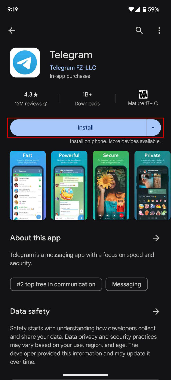 Learn to use the Google Play Store on an Android device