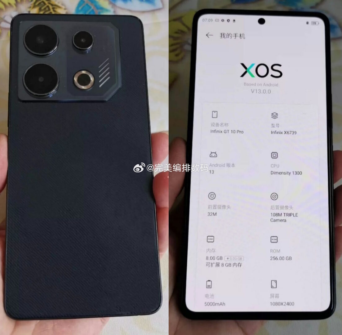 The Infinix GT 10 Pro could feature a Nothing Phone 2-inspired design