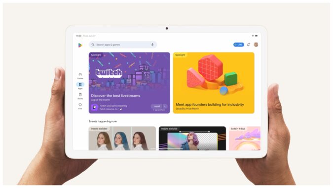 Google announces a new Play Store for large-screen devices like foldables