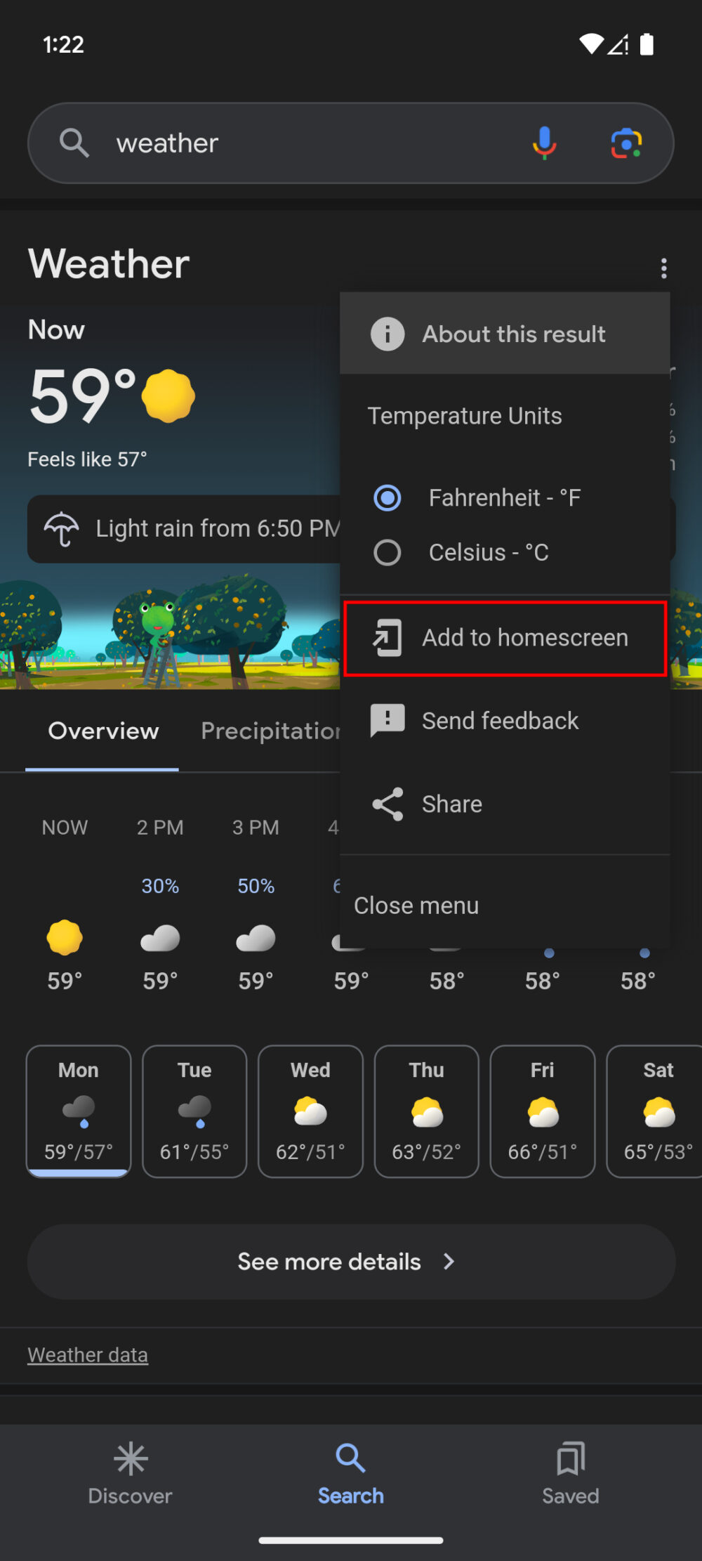 How to get the Google weather app on your phone