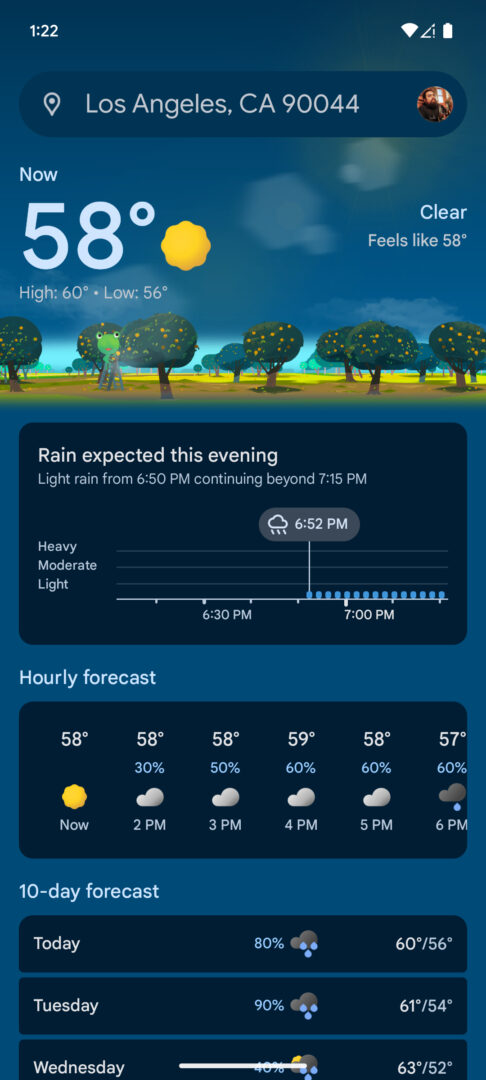 How to get the Google weather app on your phone