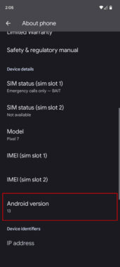 How to find your Android version and build number on your phone