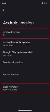 How to find your Android version and build number on your phone