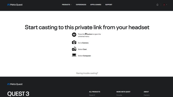 How to cast your Meta Quest 3 to a TV or PC - Android Authority