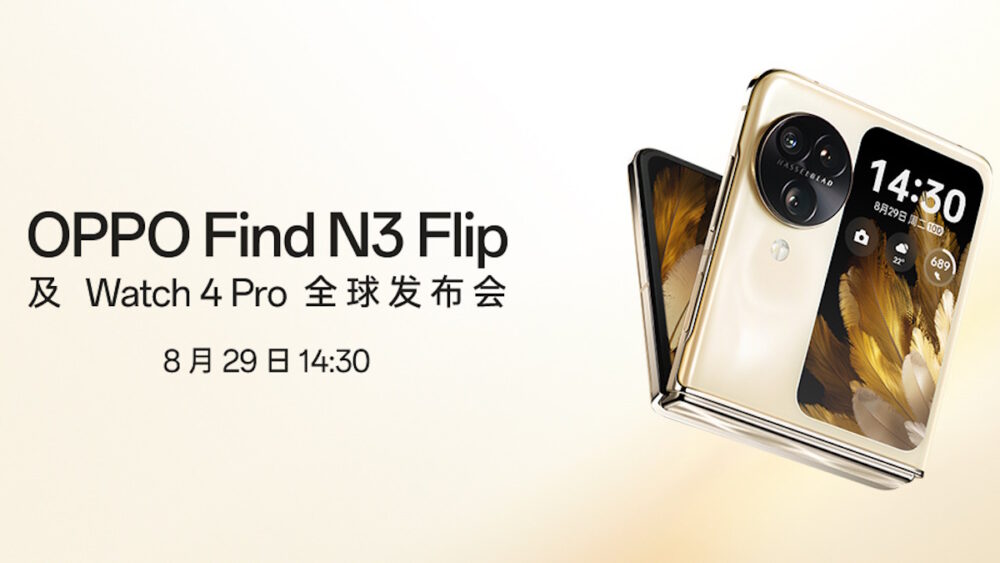 OPPO Find N3 Flip, Watch 4 Pro launch date announced
