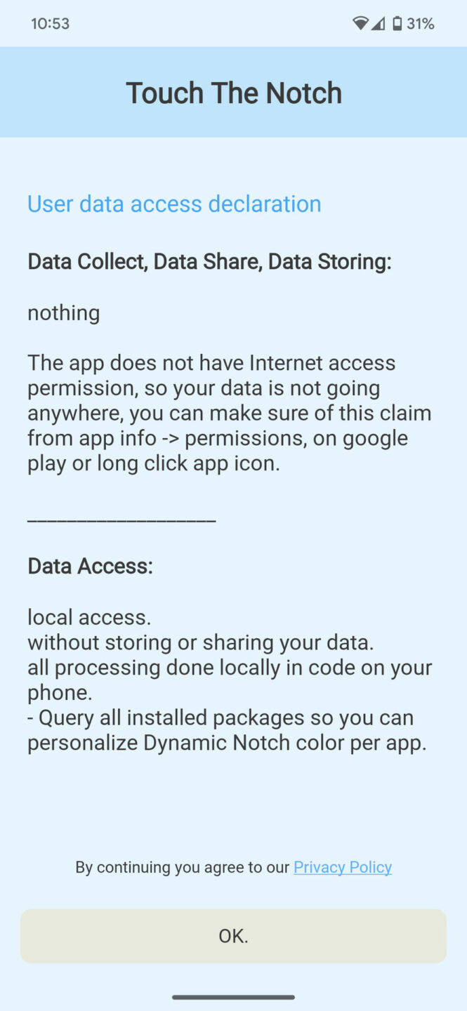 This app turns your phone's punch-hole cutout into a shortcut key