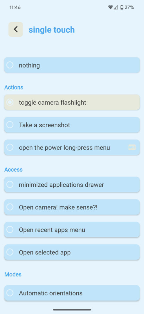 This app turns your phone's punch-hole cutout into a shortcut key