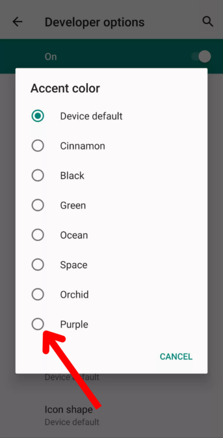 Here's how to change your Android system accent color