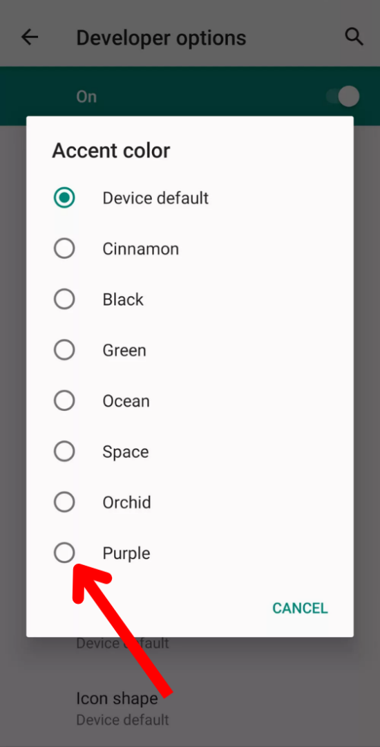Here's how to change your Android system accent color