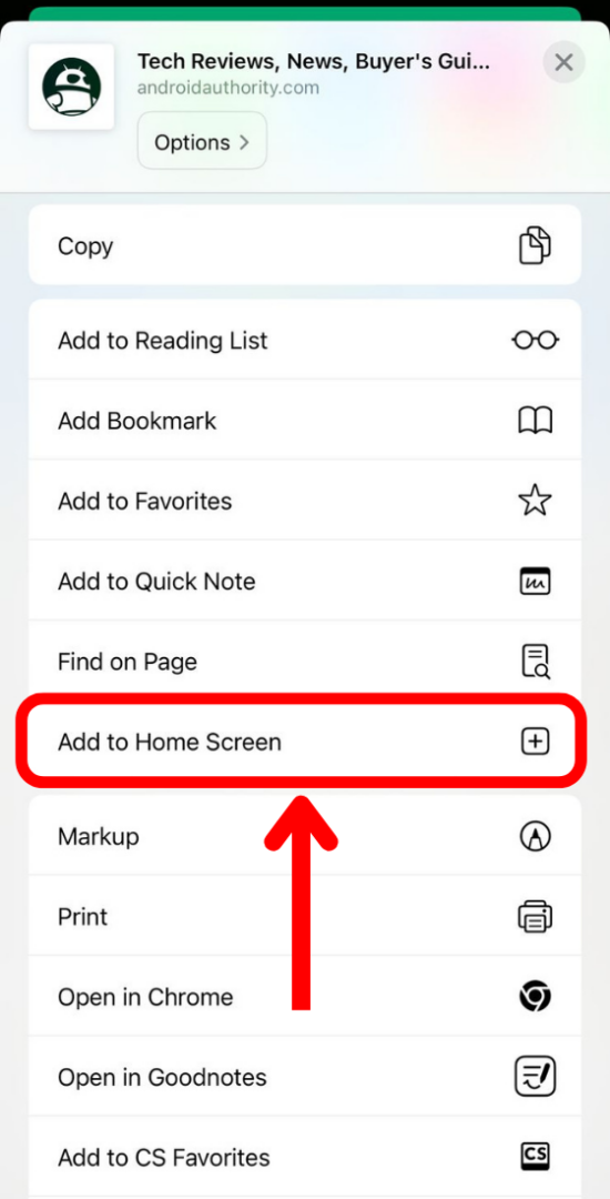 Add a website to an Android or iPhone home screen - Android Authority