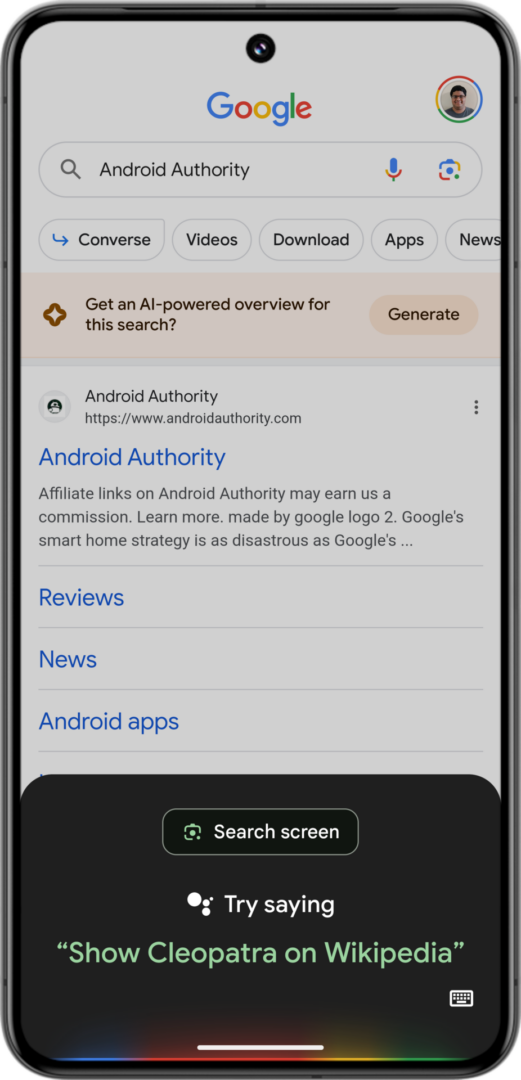 Android 14 QPR1’s new screen search gesture is inspired by Now on Tap