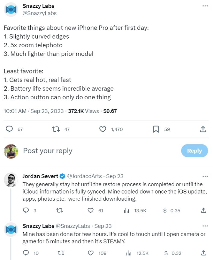 Apple stays quiet on iPhone 15 Pro heating issues as evidence mounts