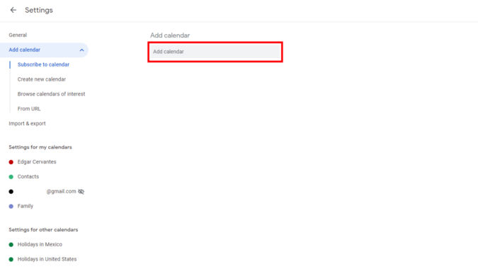 How to add a new calendar to Google Calendar - Android Authority