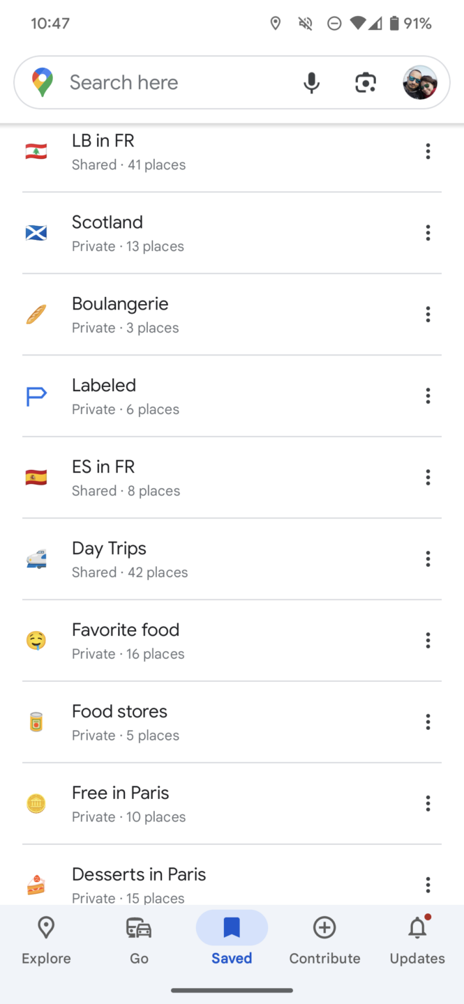 Google Maps lists were getting useless, then emojis came along