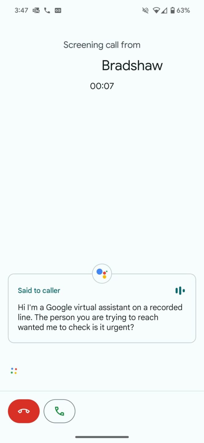 Don't want to pick up that call? Let Google Assistant ask if it is urgent