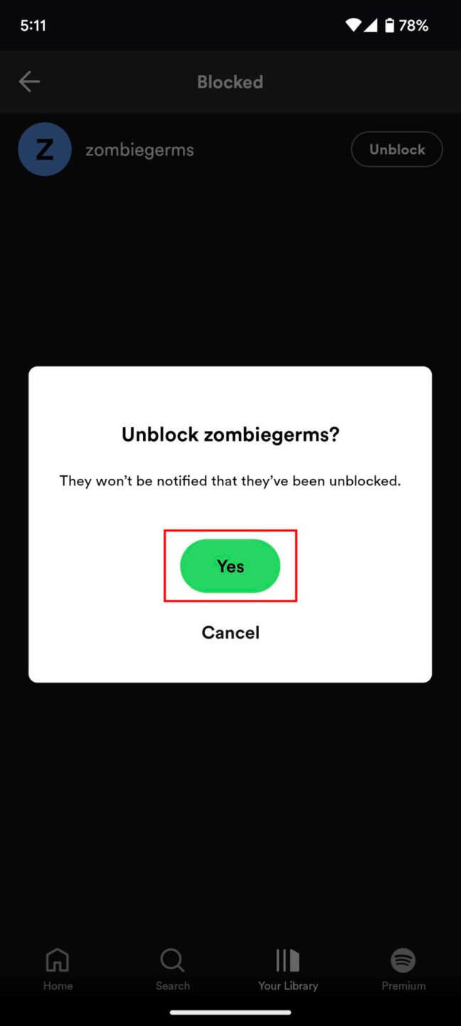 How to unblock someone on Spotify - Android Authority