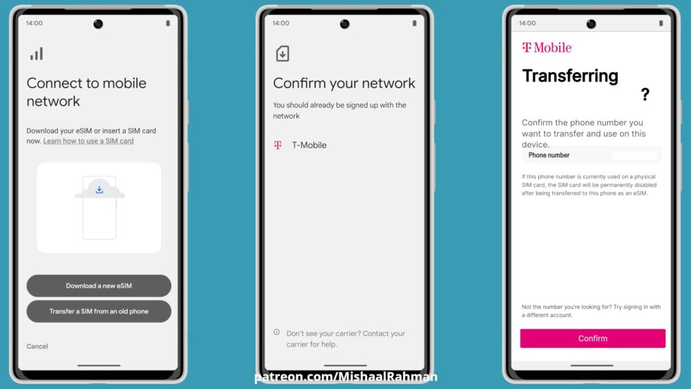 The Google Pixel 8 lets you convert and transfer eSIMs
