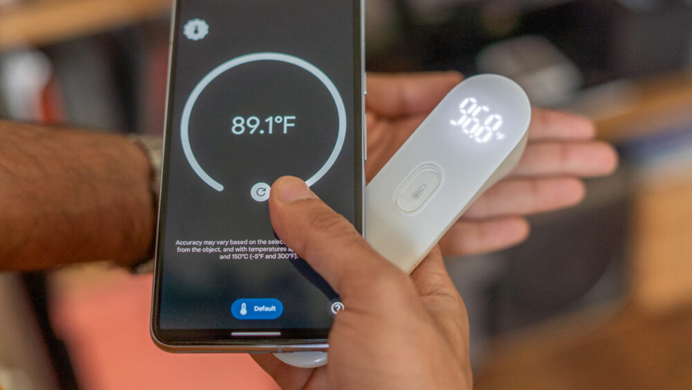 I forgot to use the Pixel 8 Pro's thermometer right when I needed it