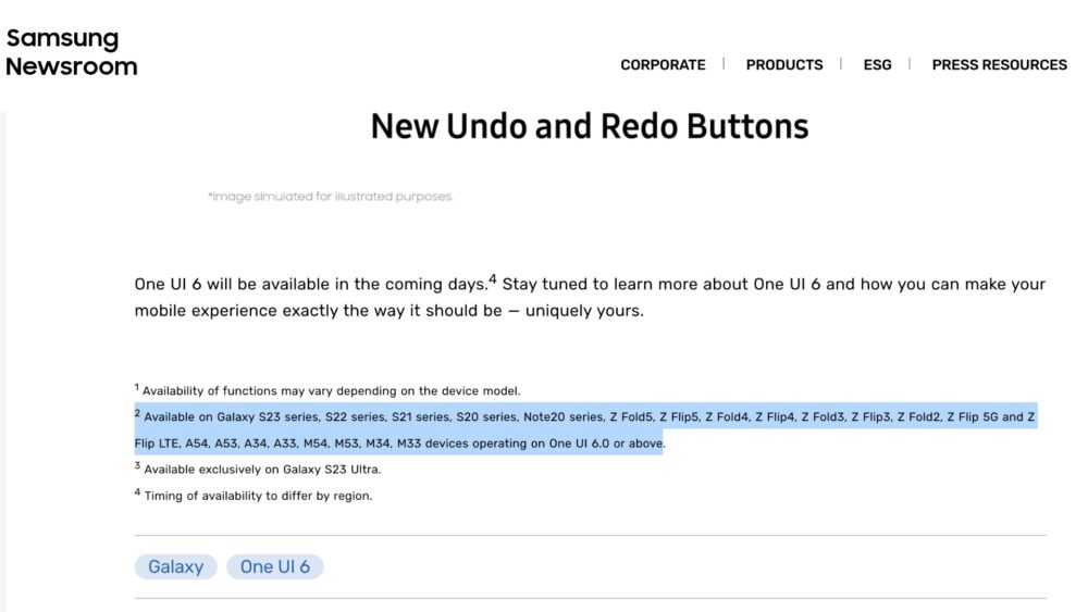 Samsung hints at One UI 6 update coming to Galaxy S20 and Note 20
