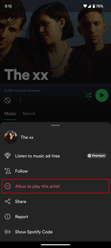 How to unblock someone on Spotify - Android Authority