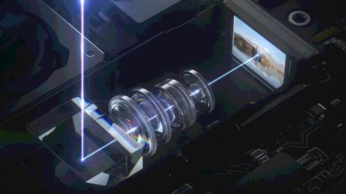 What is a periscope camera lens, and how does it work?