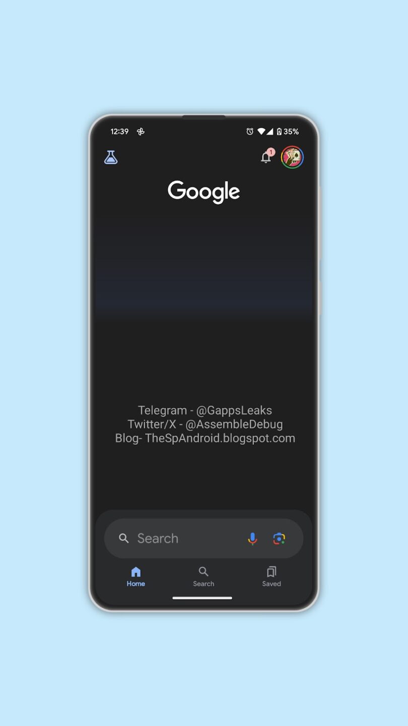 Google is testing a bottom search bar in the Google App on Android