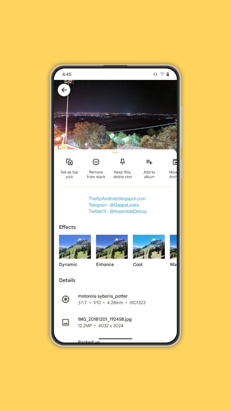 This is our first look at the upcoming Photo Stack feature in Google Photos
