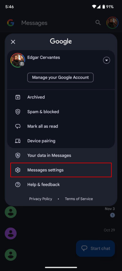 How to auto delete OTP messages on Android - Android Authority