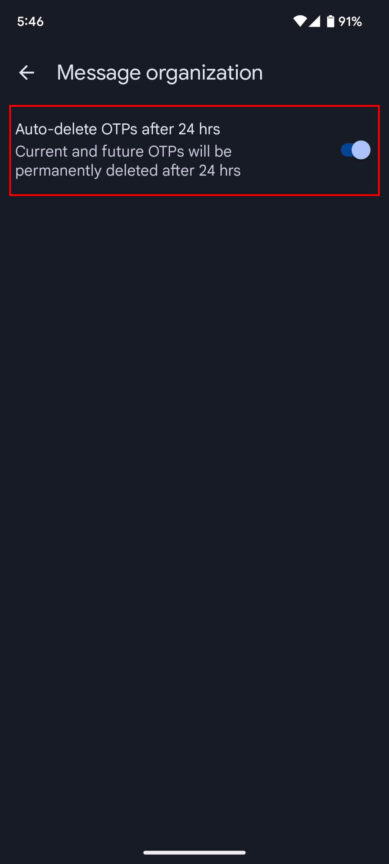 How To Auto Delete Otp Messages On Android Android Authority