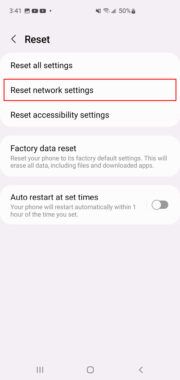 How to reset network settings on a Samsung Galaxy phone or tablet