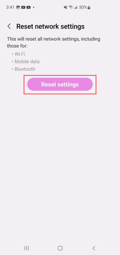 How to reset network settings on a Samsung Galaxy phone or tablet