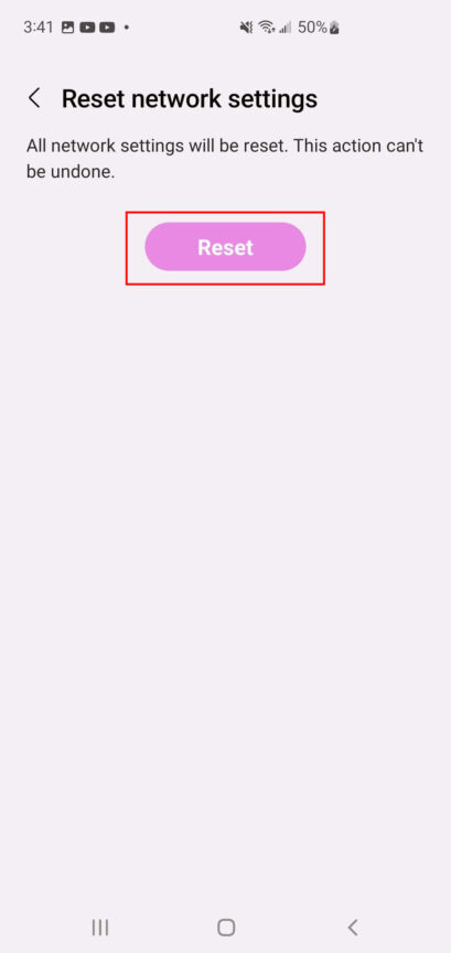 How to reset network settings on a Samsung Galaxy phone or tablet