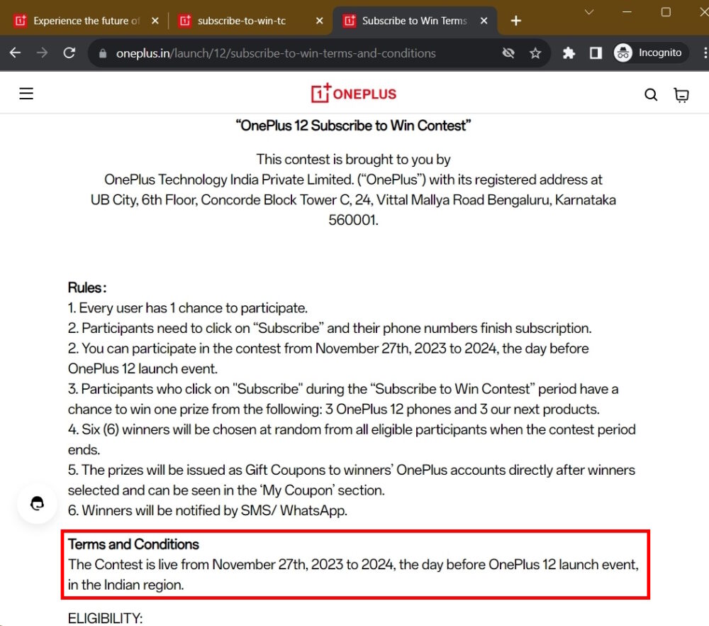 OnePlus may have accidentally revealed OnePlus 12 series global launch