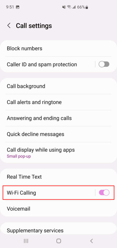 How to turn Wi-Fi calling on or off on Samsung Galaxy phones