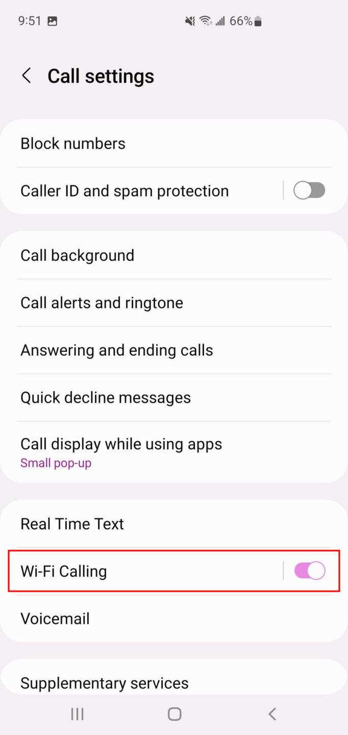 How to turn Wi-Fi calling on or off on Samsung Galaxy phones