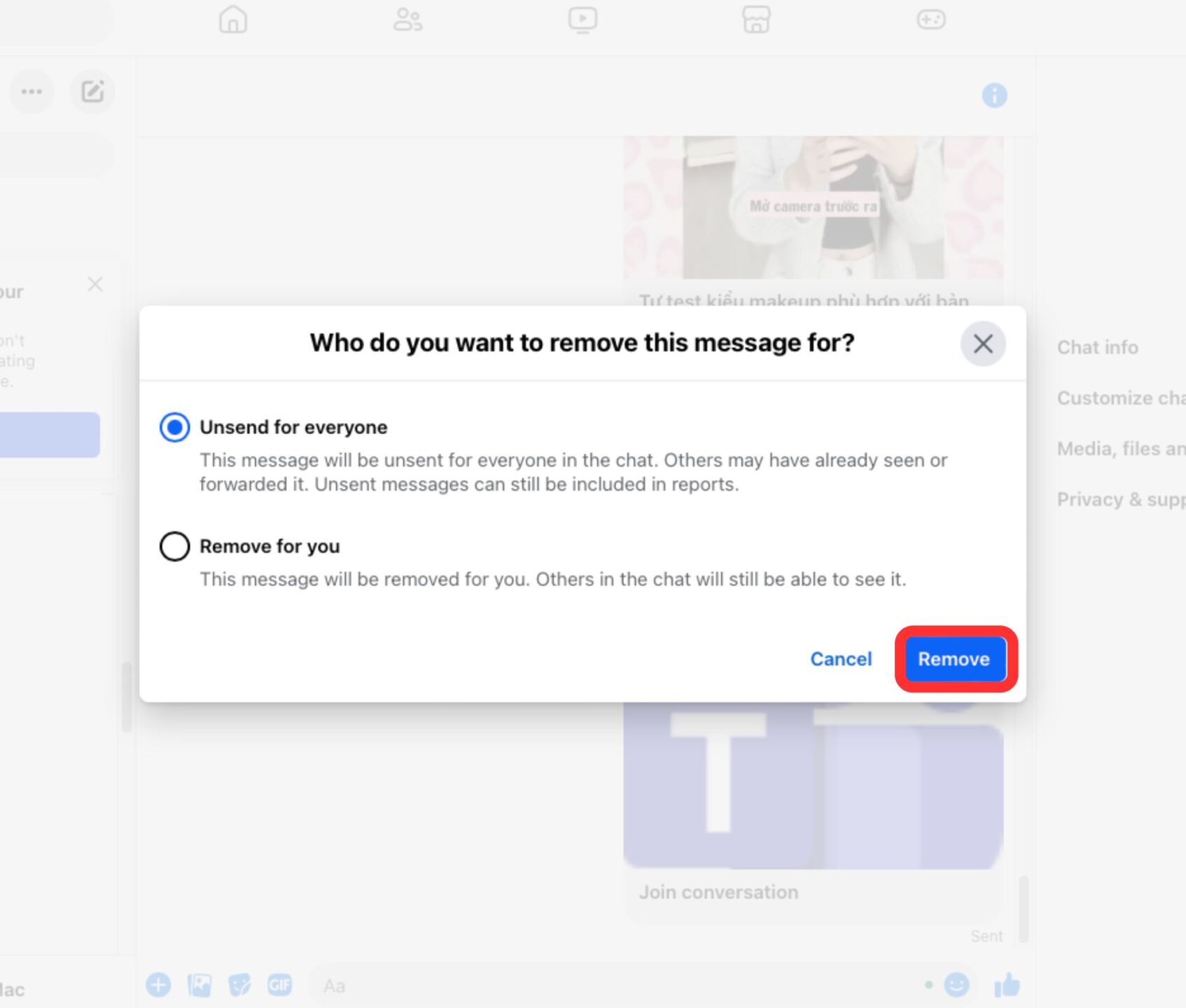 How to use Facebook Messenger's unsend feature - Android Authority