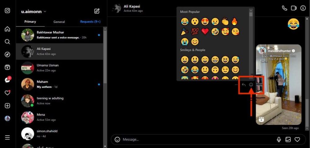 How to react to messages on Instagram - Android Authority
